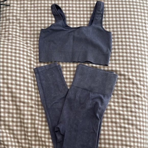 JoyLab | Other | Joylab Ribbed Tank Top And Leggings In Deep Blue ...